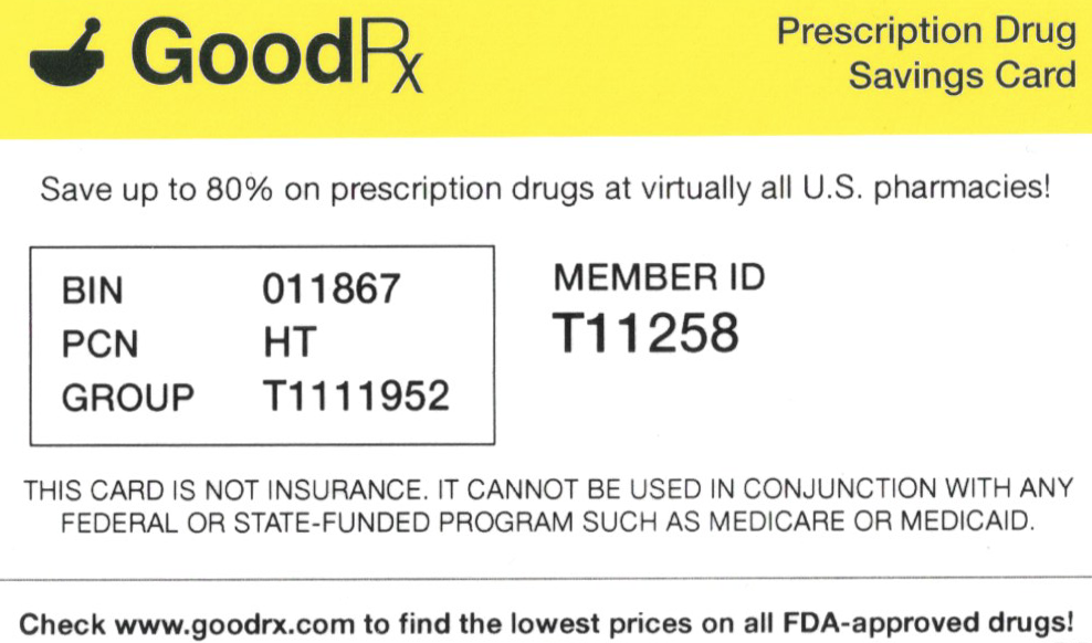 GoodRx Prescription Discount Card Best Shared Secret Group Plans Inc GoodRx Prescription Discount Card Best Shared Secret Group Plans Inc